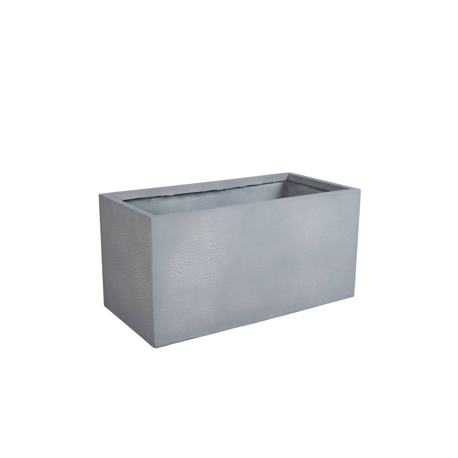 Rectangular Grey Planter Pot in Fiberstone and Clay Manufacturer and ...